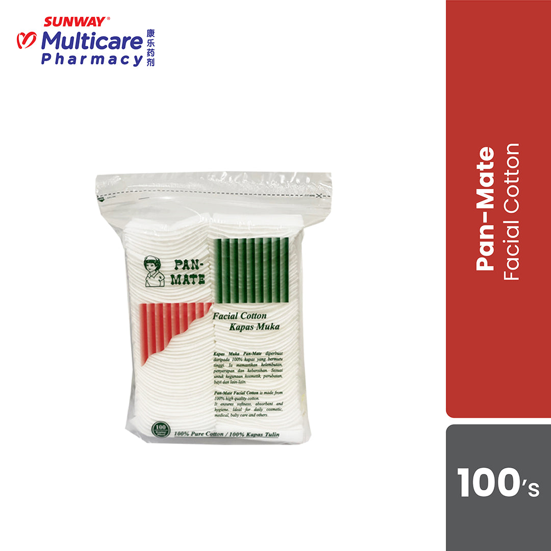 Pan-Mate Facial Cotton 100'S – Sunway Multicare Pharmacy
