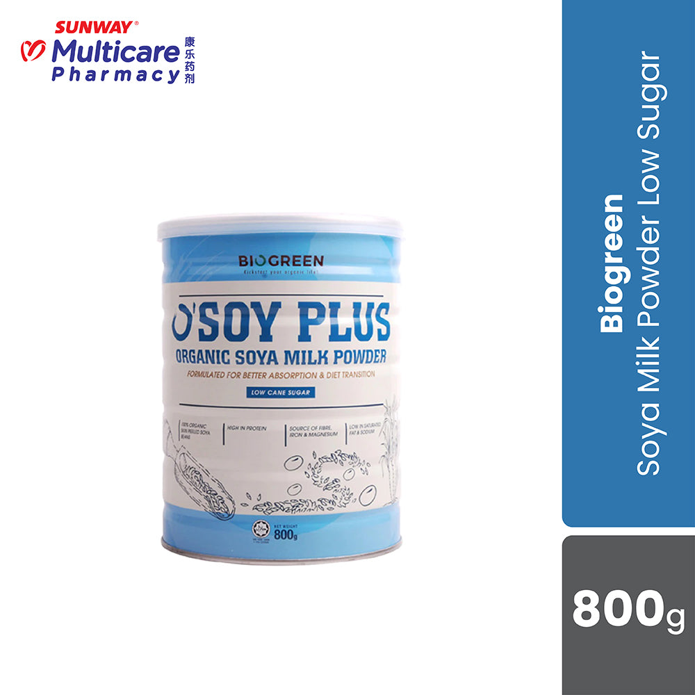 Biogreen Organic Soya Milk Powder Low Sugar 800G – Sunway Multicare ...