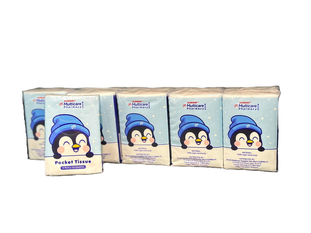 SMP MINI TISSUE 3 PLY 10X10'S – Sunway Multicare Pharmacy