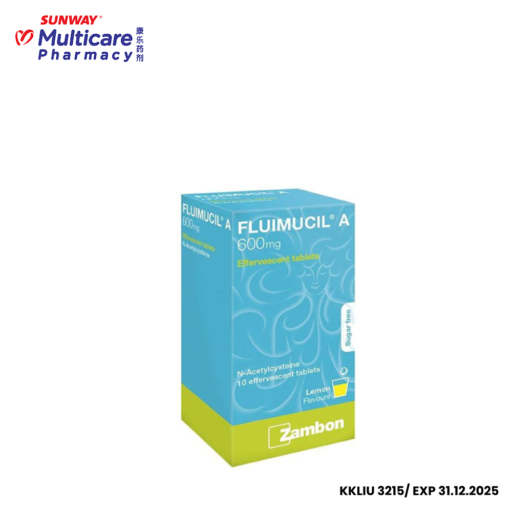 Fluimucil A 600Mg 10S – Sunway Multicare Pharmacy