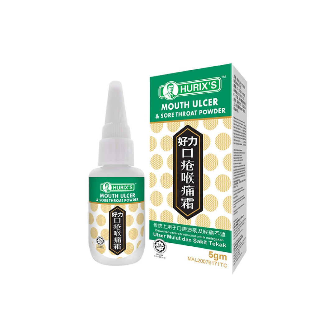 Hurix'S Mouth Ulcer & Sore Throat Powder 5G – Sunway Multicare Pharmacy